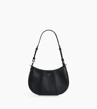 Le Tanneur Petit sac demi-lune Juliette en cuir grain&eacute;