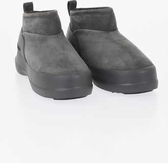 Moon Boot Suede Ankle Boots LUNA with Rubber Sole size 38