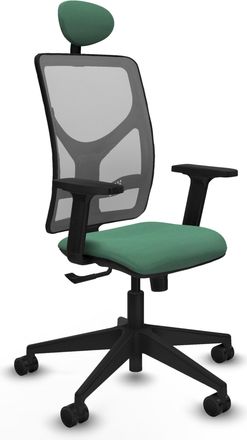 Piqueras y Crespo Sessel f&uuml;r Home Office, mit 2D-Armlehnen, h&ouml;henverstellbarer Lendenwirbelst&uuml;tze und festem Kopfteil, ausgestattet mit Sincro 3 Positionen und Schneide