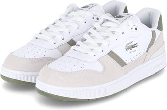 Lacoste 50SMA0185-2H4 Schn&uuml;rhalbschuh Leder & Textil Herren in Weiss-Kombi - Gr. 42,5