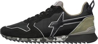 W6YZ Jet-M.-Sneaker mit Camouflage-Laufsohle-Schwarz Mehrfarbig 46