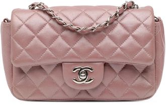 Chanel Hobo Bags - Mini Rectangular Classic Iridescent Lambskin Singl - Gr. unisize - in Gold - f&uuml;r Damen
