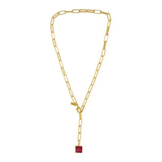 Dansk Copenhagen Kurze Fuchsia Halskette - - Accessories - Damen - Gelb - ONE SIZE