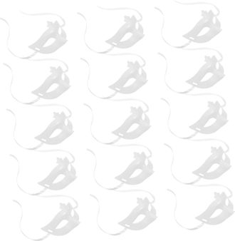 Cabilock 20stücke Leere DIY-maskenbasis Basismaterial Für Halbgesichtsmasken Aus Kunststoff Für Halloween-Masken Cosplay Familienbastelaktivitäten