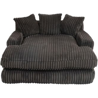 Liberte Libert&eacute; - Canap&eacute;-lit en velours noir avec 3 coussins - Structure en &eacute;ponge haute densit&eacute; - Confort ergonomique - Dimensions : 200x90cm