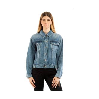 Patrizia Pepe Femme, Vestes, Bleu, Taille: 38 FR Denim Jacket