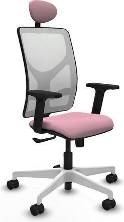 Piqueras y Crespo Computerstuhl mit 2D-Armlehnen, h&ouml;henverstellbarer Lendenwirbelst&uuml;tze und festem Kopfteil, ausgestattet mit Sincro 3 Positionen und Schneideschaum, We