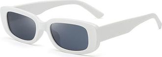 Generic Lunettes De Soleil &Agrave; Petite Monture For Hommes Et Femmes, Id&eacute;ales For Le Sport En Plein Air La Conduite(White)