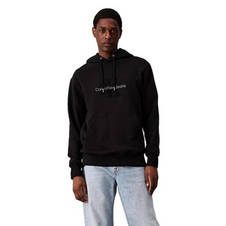 Calvin Klein Jeans Herren Rundhals-Sweatshirt mit Monogramm - - Sweatshirts & Hoodies - Herren - Schwarzk - L