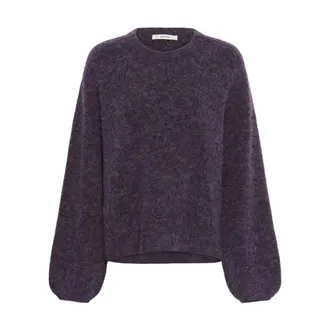 Gestuz Rundhals-Strickware - - Knitwear - Damen - Lila - S