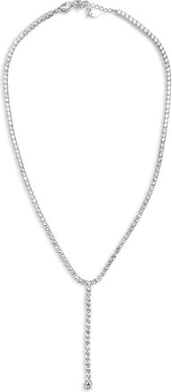 Hzmer Jewellery Lariat Halskette mit Strassverzierung - Silber