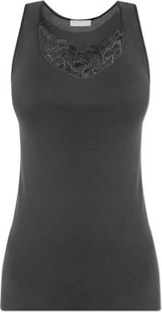 Hanro Femme, Tops, Gris, Taille: 44 FR D&eacute;bardeur