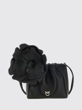 Pinko Mini sac seau en cuir avec logo Love Birds et strass