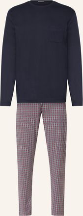 Mey Mey Schlafanzug Serie Red Tile blau