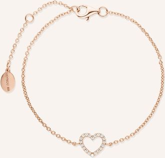 VEYNOU Veynou Armband Herz Aus 14 Karat Ros&eacute;gold Und Diamanten rosegold