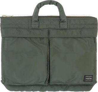 Porter-Yoshida & Co. Tanker Short Helmet Tote Bag - Gr&uuml;n