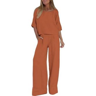 Generic Ensemble de surv&ecirc;tement 2 pi&egrave;ces pour femme - Surv&ecirc;tement surdimensionn&eacute; &agrave; manches longues et pantalon de jogging - Surv&ecirc;tement de sport en velours po