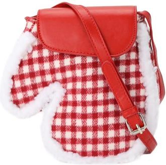 Generic Sac à bandoulière de Noël, sac à main kawaii en peluche Apple pour les vacances, les voyages et les sorties décontractées, idéal pour les accessoires 