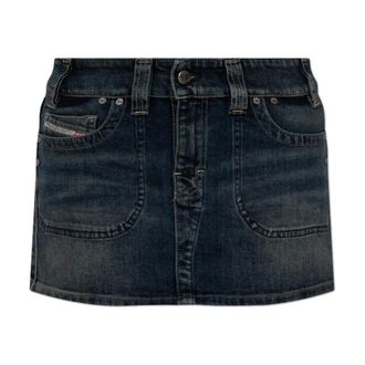 Diesel Femme, Jupes, Bleu, Taille: W24 Mini-jupe