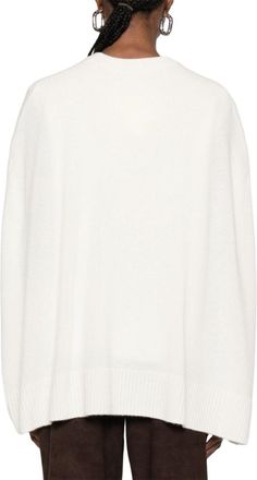 Toteme Pure Cashmere Sweater - White
