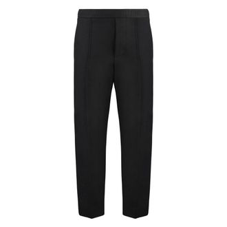 Lanvin Pantalon Coton-Lin - Homme - Pantalons - Noir - Taille: M