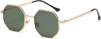 Generic Lunettes De Soleil D&eacute;coratives En M&eacute;tal For Hommes Et Femmes, Id&eacute;ales For Lext&eacute;rieur, La Conduite Les Vacances(Gold)