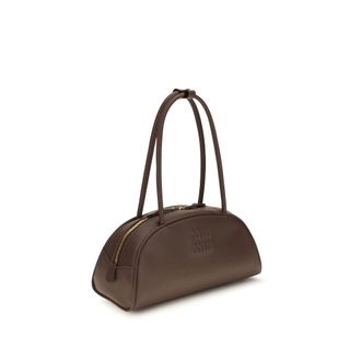 Miu Miu Womens Brown Calf Leather Bos Taurus Shoulder Bag