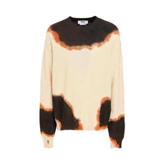 Msgm Buntes Herren T-Shirt 100% Baumwolle - - Knitwear - Herren - Mehrfarbig - XL