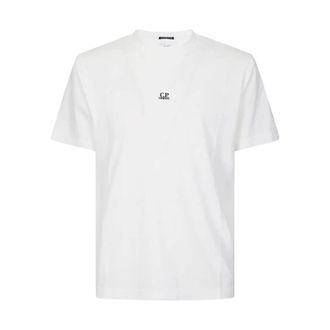 C.P. Company Logo T-Shirt - - Tops - Herren - Wei&szlig; - XL