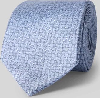 Gierremilano Seidenkrawatte aus reiner Seide mit Logo-Patch (7,5 cm)