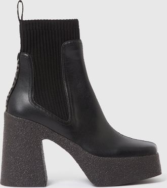 Stella McCartney Skyla Heeled Sock Boots, Woman, Black, Size: 39h