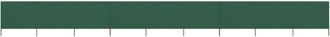 vidaXL Paravent 9 panneaux Tissu 1200 x 160 cm Vert