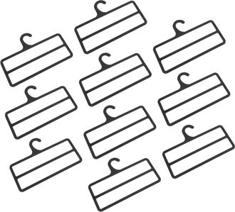 Holibanna 10 St&uuml;ck Kunststoff Kleiderb&uuml;gel Aufh&auml;ngung F&uuml;r Schals Und Krawatten Organizer Pr&auml;sentationsst&auml;nder Mit Robustem Haken Mehrfach Kleiderhalter F&uuml;r Klei