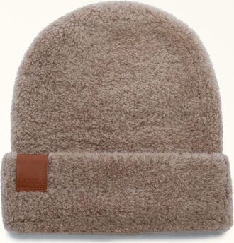 Furla Nuvola M&uuml;tze Mauve Grau Wolle Damen