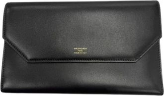 Balenciaga Portefeuille long (tri-pli) Pre-owned - Femme - Pre-owned - Noir - Taille: ONE Size