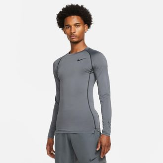 Nike Nike Herren Dri Fit Sweatshirt, Eisen Grau/Schwarz/Schwarz, S EU