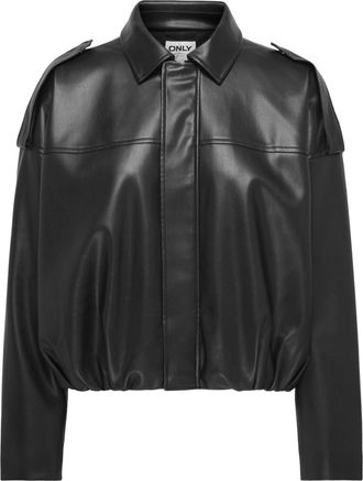Only Onlmoon-Neli L/S Faux Leather Bomber PNT
