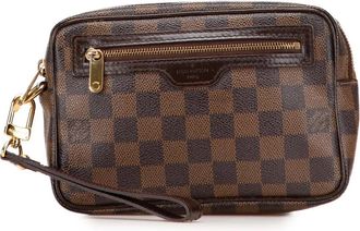 Louis Vuitton Clutches - Damier Ebene Pochette Billets Macao - Gr. unisize - in Braun - für Damen