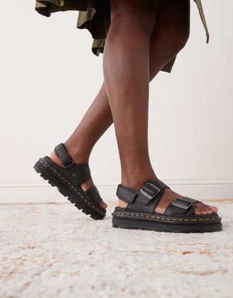 Dr. Martens ZebZag - Sandalen in Schwarz