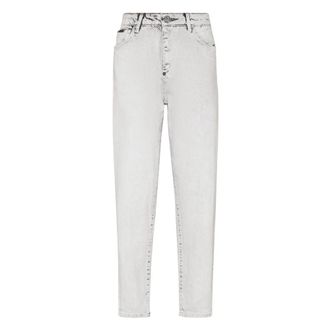 Philipp Plein Jeans Mom Fit - - Jeans - Damen - Grau - W25