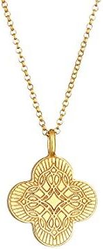 Elli Collier femme pendentif croix ornement Coin Vintage Trend Blogger en argent sterling 925