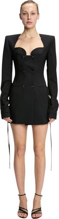 Nensi Dojaka Nensi Dojaka, Femme, Robes, Noir, Taille: 36 FR Mini Robe Blazer