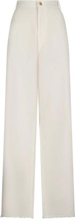 Darkpark Darkpark, Femme, Pantalons, Blanc, Taille: W26 Lisa Scarf Adorned Loose Fit Carpenter Tencel Denim