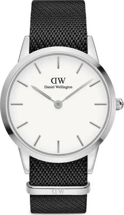 Daniel Wellington montre Iconic Black NATO 36 mm - Blanc