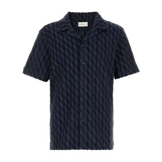 Frescobol Carioca Roberto Terry Cotton Shirt - Homme - Chemises - Bleu - Taille: XL