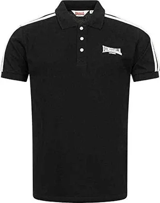 Lonsdale Brochel Polo, Noir/Blanc, M Homme