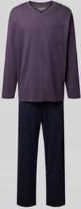 Schiesser Relaxed Fit Pyjama-Set aus reiner Baumwolle