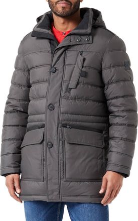 Bugatti Herren 470613-41032 Parka, Grau-40, 50 EU
