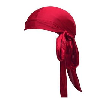 Generic Durag 2026 Options de couleur | Silk Du Rags pour hommes et femmes Perfect Waves Tresses Locs (taille unique) (3) Bordeaux