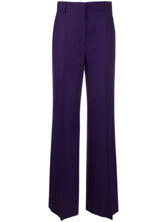 Alberta Ferretti Klassische High-Waist-Hose - Violett